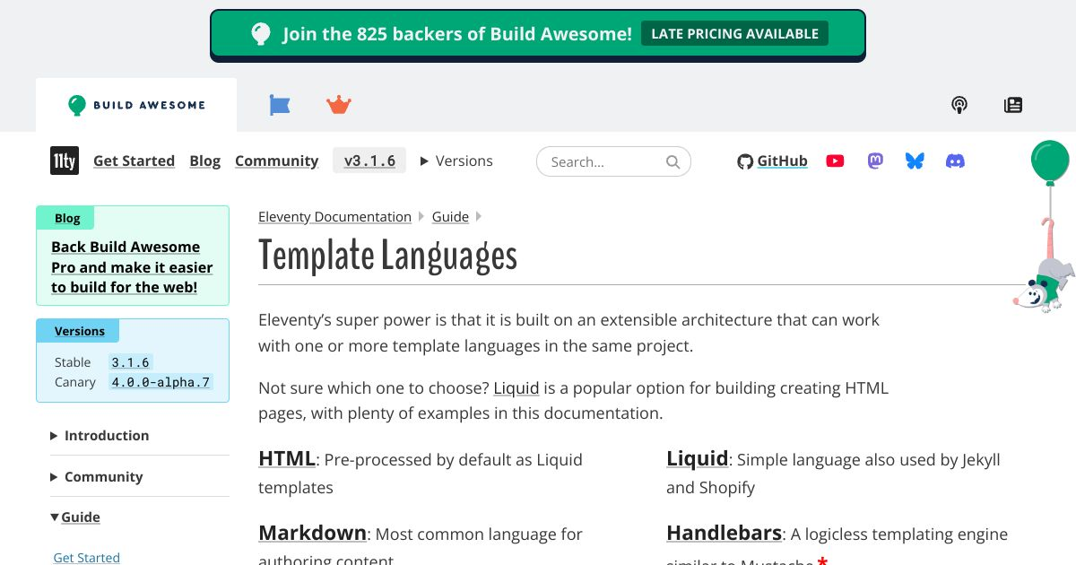Template Languages — Eleventy